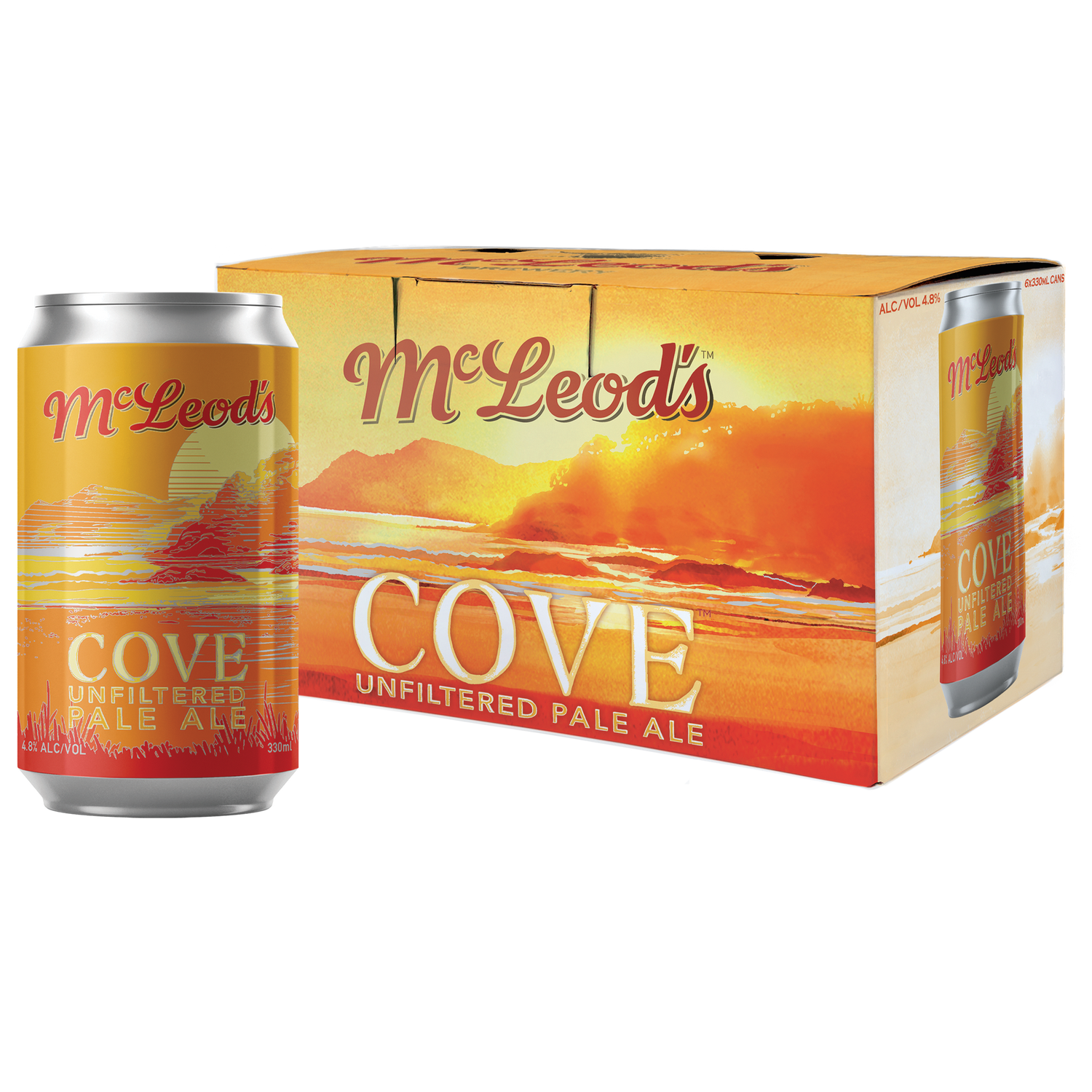 Cove Unfiltered Pale Ale 330ml Can | Mcleod's Brewery NZ – McLeod's Brewery